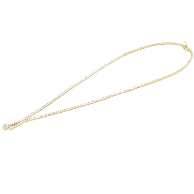 Collier rivière Excellence Or jaune 750 & diamants 5,19 ct Couleurs Jaune
