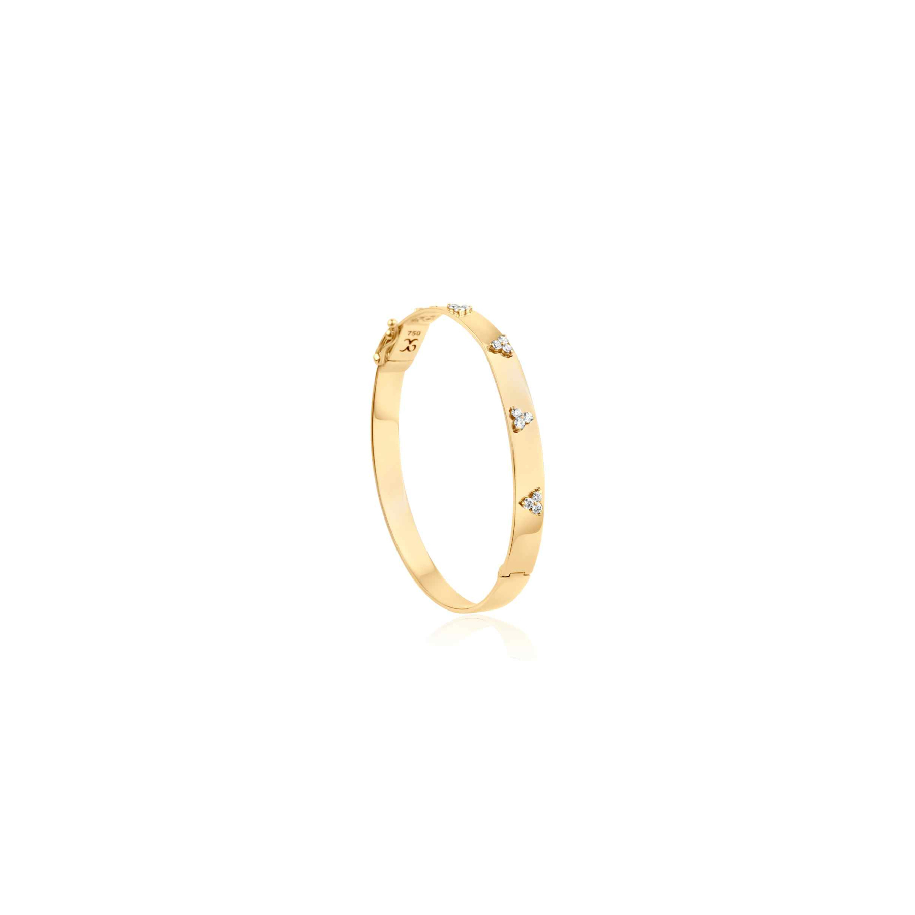 Bracelet Excellence Or jaune – Diamants Tailles Medium - Couleurs Jaune